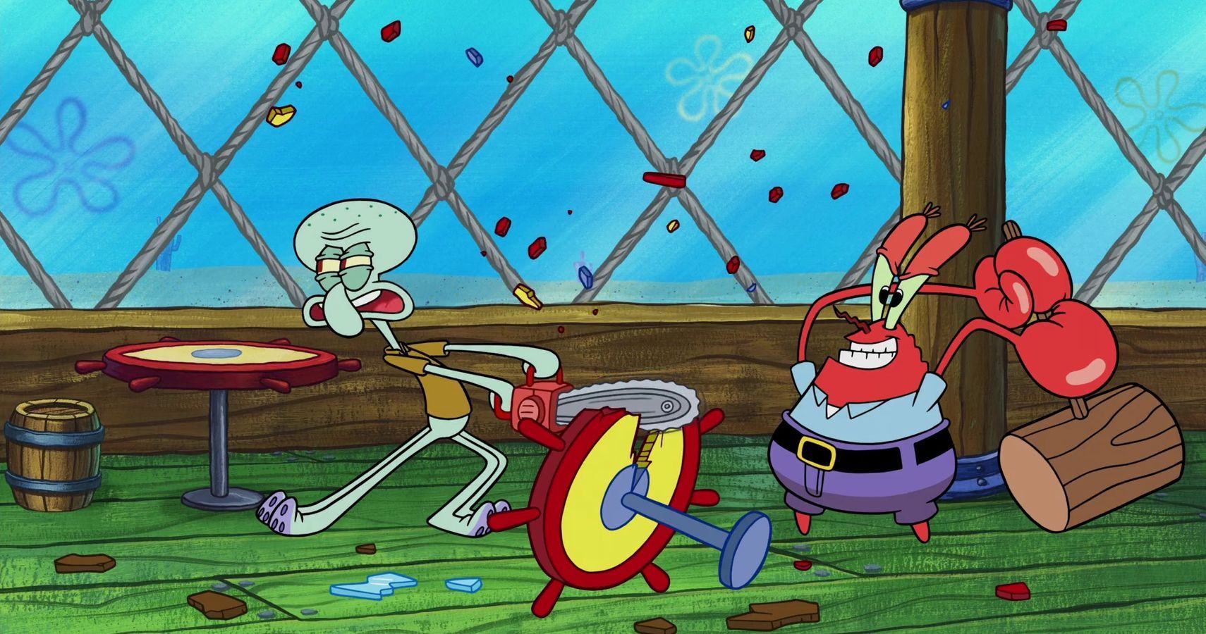 5 situaciones en las que Calamardo y el señor Cangrejo fueron ...