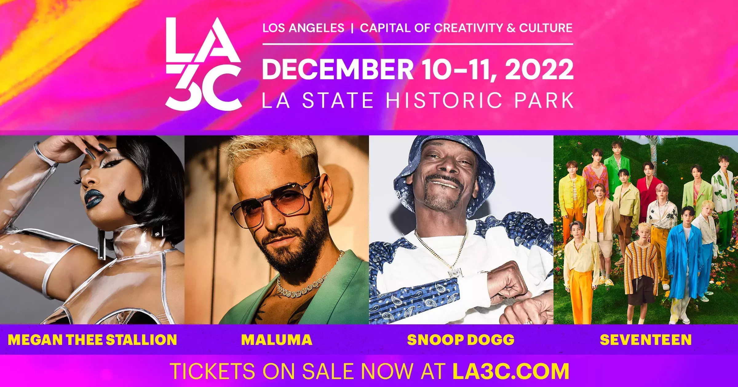 Megan Thee Stallion y Maluma encabezarán el primer festival de cultura y creatividad LA3C de PMC ...