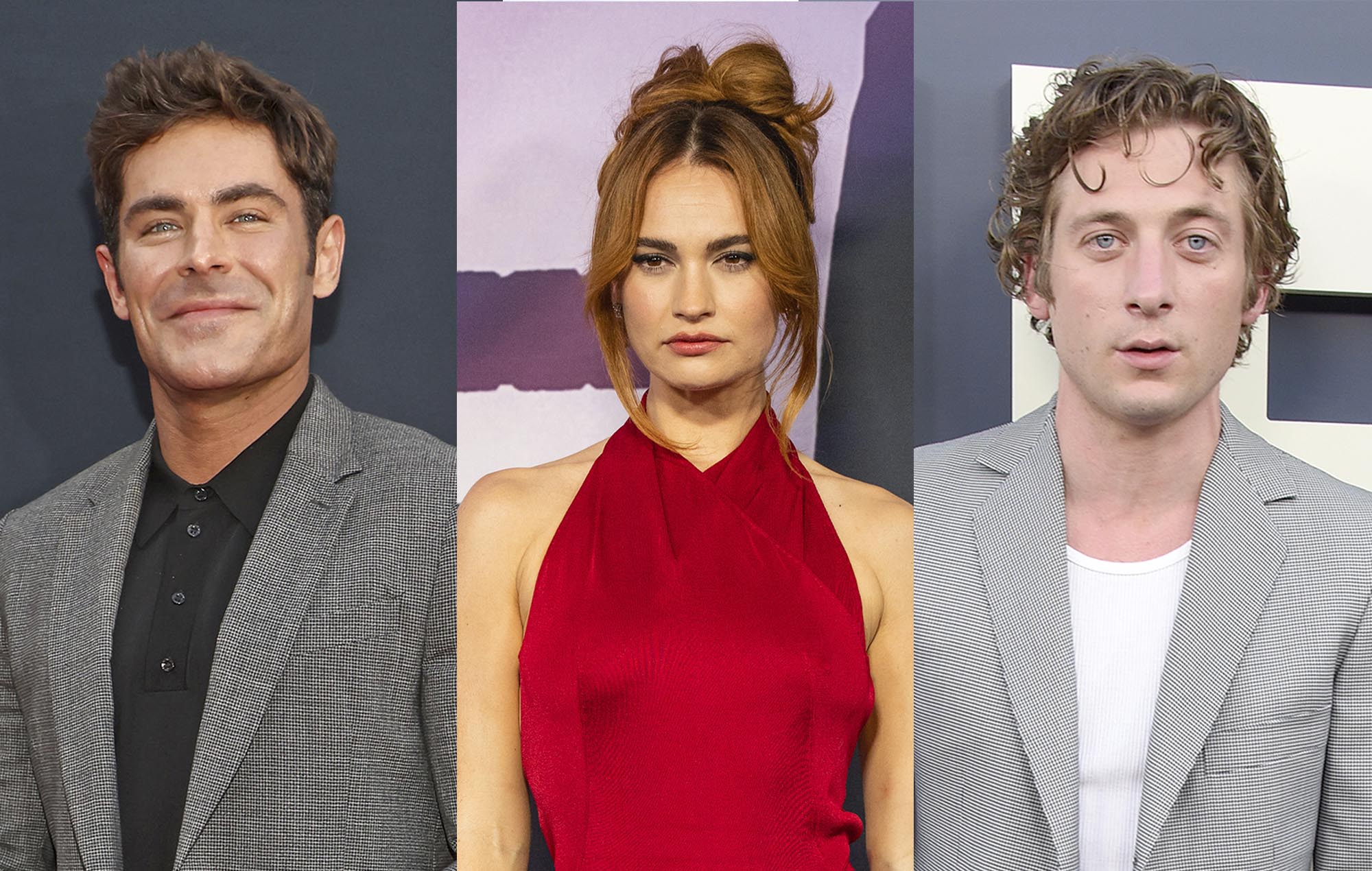 Lily James se une a Zac Efron y Jeremy Allen White para una película de lucha libre de A24 ...
