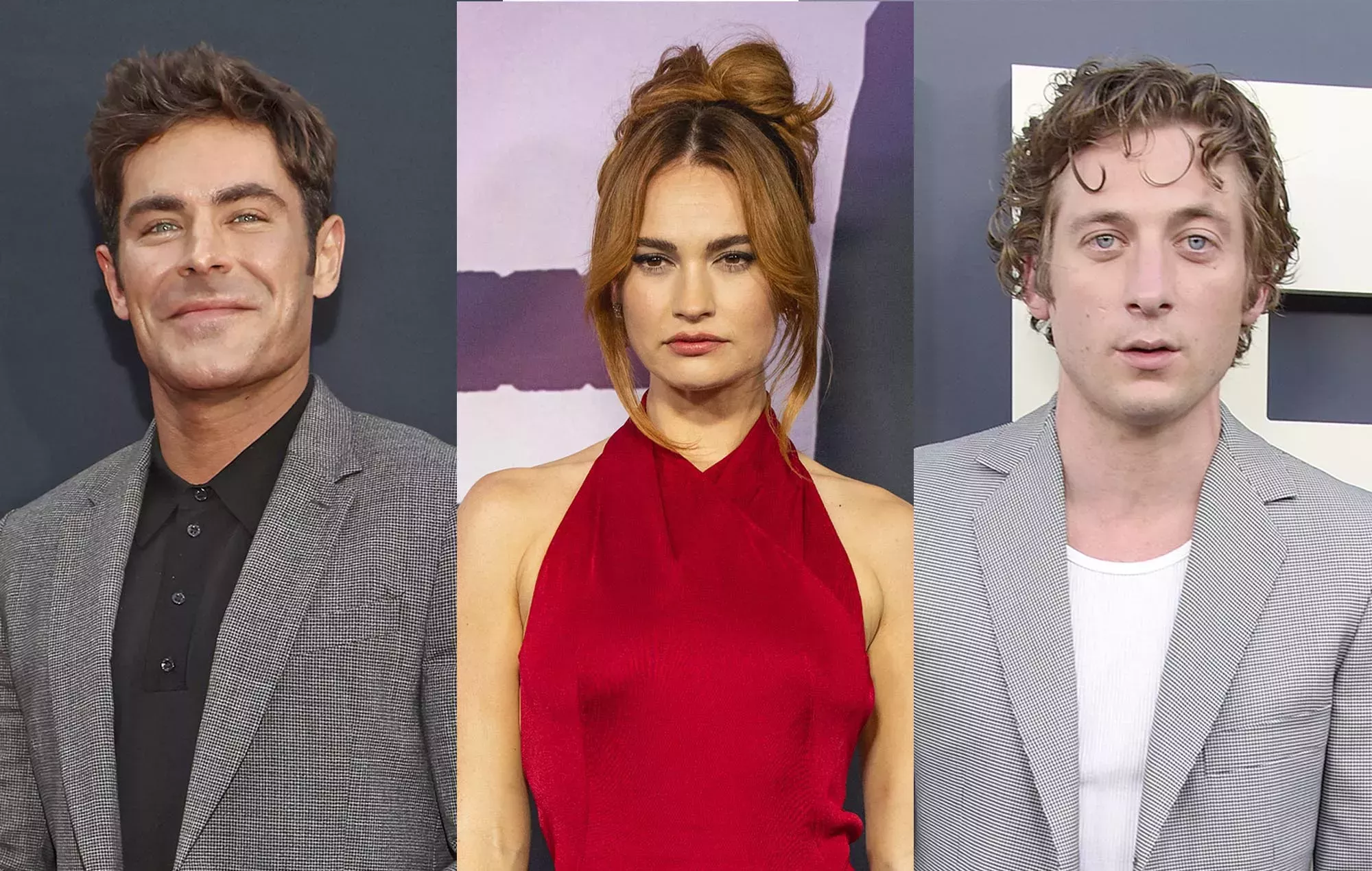 Lily James se une a Zac Efron y Jeremy Allen White para una película de lucha libre de A24 ...